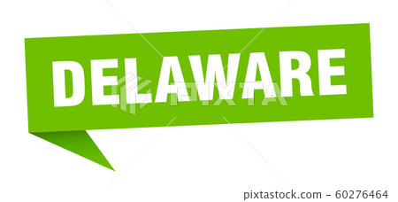 Delaware sticker. Green Delaware signpost pointer - Stock Illustration ...