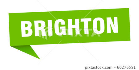 Brighton sticker. Green Brighton signpost pointer - Stock Illustration ...
