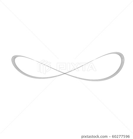 Infinity symbol of multiple thin black lines....-插圖素材 [60277596] - PIXTA圖庫
