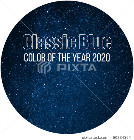 Classic Blue color of the year 2020. Main color... - Stock Illustration ...