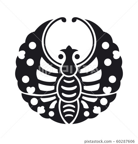 Family crest butterfly - Stock Illustration [60287606] - PIXTA