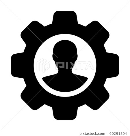 Service icon vector male user person profile - Stock Illustration ...