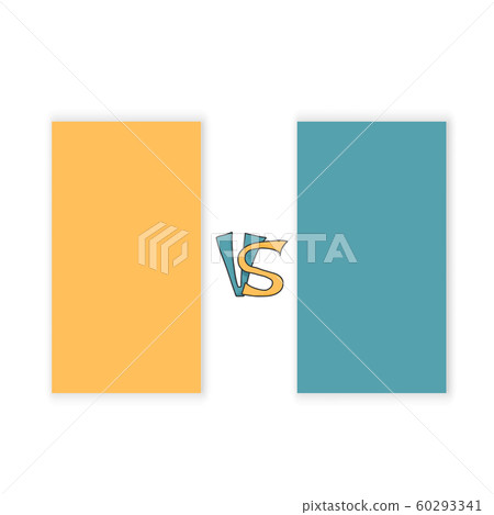 VS screen. Versus vector sign with copy space. - Stock Illustration ...