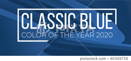 Classic blue color of the year vector presentation - Stock Illustration ...