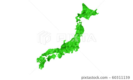 Japan map geometric - Stock Illustration [60311139] - PIXTA