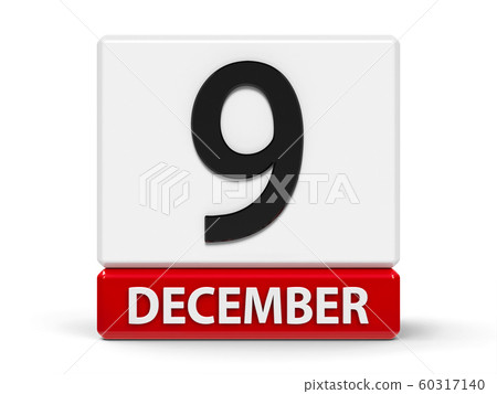 Cubes calendar 9th December - Stock Illustration [60317140] - PIXTA