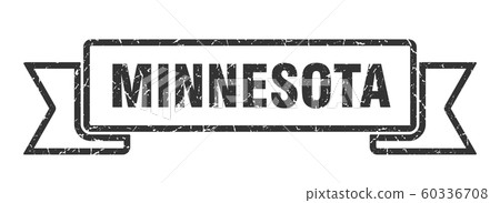 Minnesota ribbon. Black Minnesota grunge band sign - Stock Illustration ...