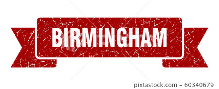Birmingham ribbon. Red Birmingham grunge band sign-插圖素材 [60340679 ...