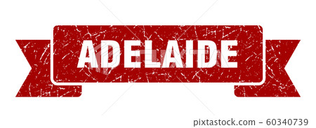 Adelaide ribbon. Red Adelaide grunge band sign - Stock Illustration ...