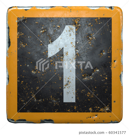 Public road sign orange and black color with a... - Stock Illustration ...