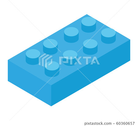 Lego block blue - Stock Illustration [60360657] - PIXTA
