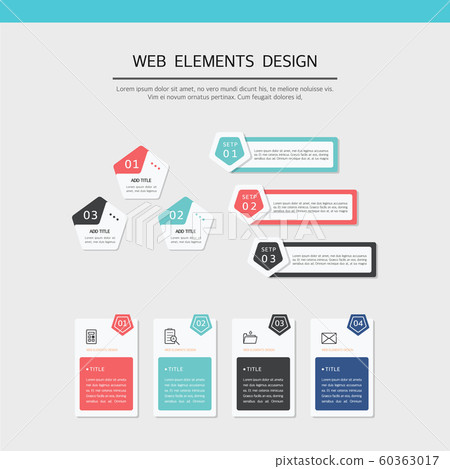 Simple Web Elements10 - Stock Illustration [60363017] - PIXTA
