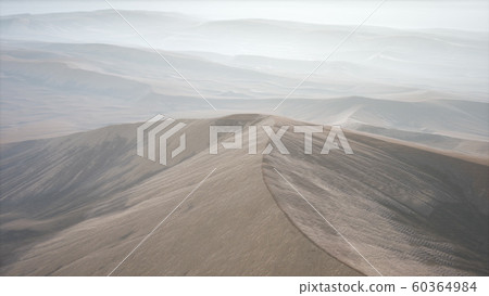 Red Sand Desert Dunes in Fog - Stock Illustration [60364984] - PIXTA