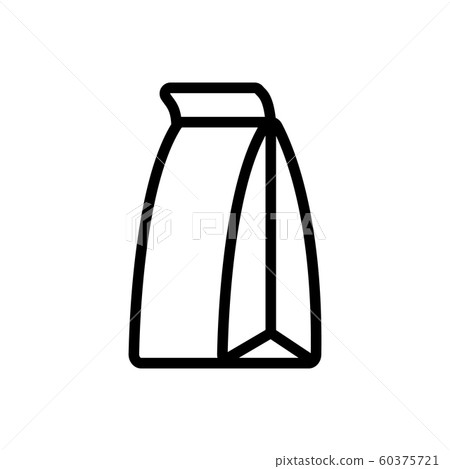 paper pack icon vector. Isolated contour symbol... - Stock Illustration ...
