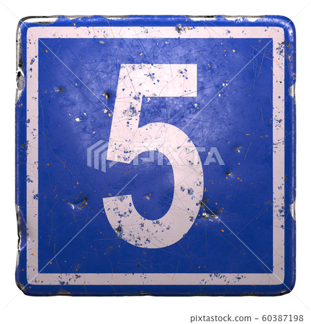 Public road sign in blue color with a capitol... - Stock Illustration ...