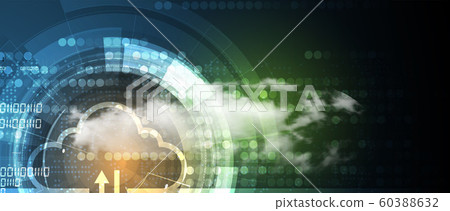 Cloud technology. Integrated digital web concept - Stock Illustration ...