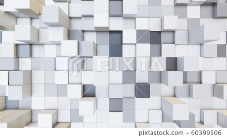 Abstract 3D illustration of colorful cubes... - Stock Illustration ...