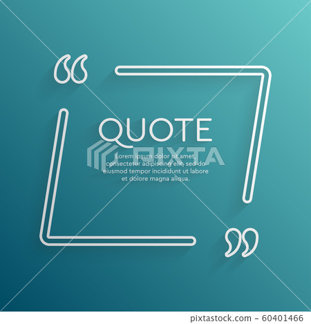 Vector template a creative quote bracket square - Stock Illustration ...