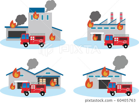 Fire fire factory - Stock Illustration [60405763] - PIXTA