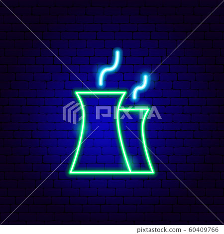 Factory Steam Neon Sign - Stock Illustration [60409766] - PIXTA