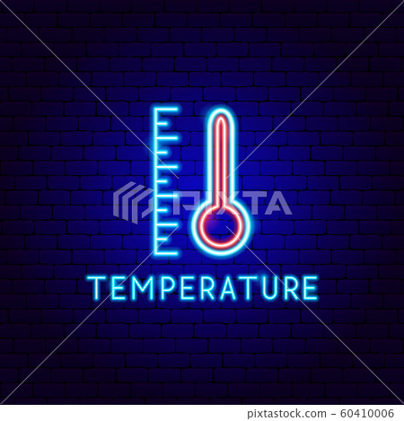Temperature Neon Label - Stock Illustration [60410006] - PIXTA