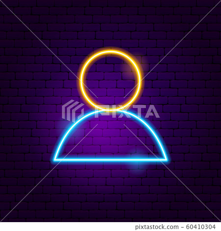 User Neon Sign - Stock Illustration [60410304] - PIXTA