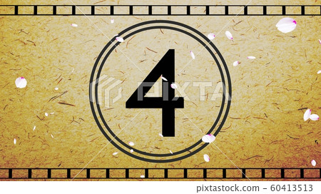 Countdown 4 seconds Sakura "Horizontal" - Stock Illustration [60413513 ...