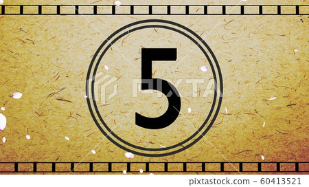 Countdown 5 seconds Sakura "Horizontal" - Stock Illustration [60413521 ...