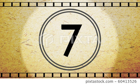 Countdown 7 seconds "horizontal" - Stock Illustration [60413526] - PIXTA