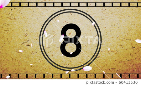 Countdown 8 seconds Sakura "Horizontal" - Stock Illustration [60413530 ...