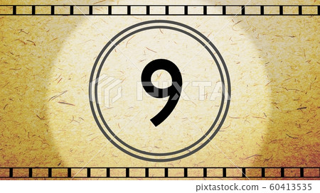 Countdown 9 seconds "horizontal" - Stock Illustration [60413535] - PIXTA