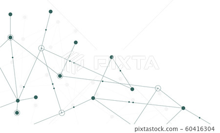 Abstract geometric connect lines and...-插圖素材 [60416304] - PIXTA圖庫