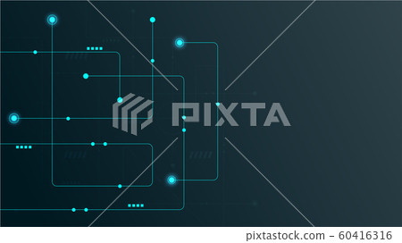 Abstract geometric connect lines and...-插圖素材 [60416316] - PIXTA圖庫