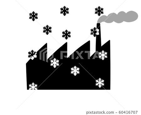 Factory snow - Stock Illustration [60416707] - PIXTA
