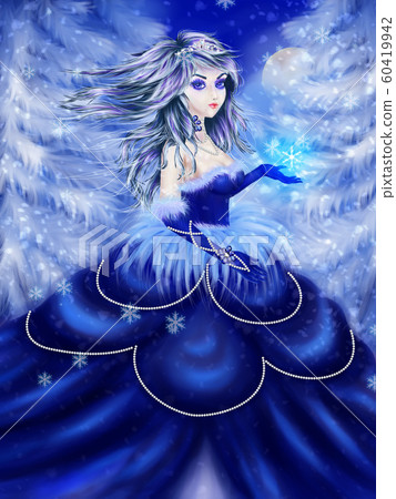 Winter princess - Stock Illustration [60419942] - PIXTA