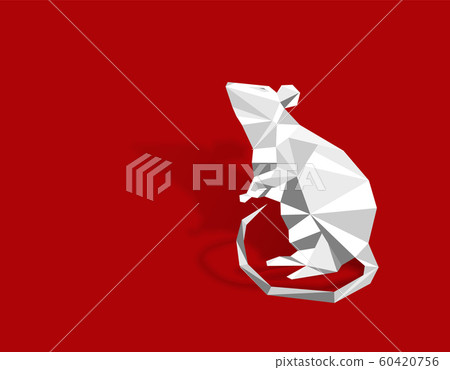2020 Year of the White Rat on the Chinese-插圖素材 [60420756] - PIXTA圖庫