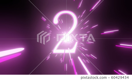Countdown 2 seconds "red / pink" that entered... - Stock Illustration ...