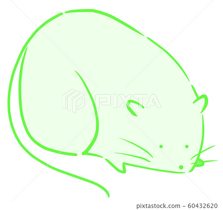 Mouse (green) - Stock Illustration [60432620] - PIXTA