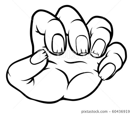 Monster Claw Cartoon Hand - Stock Illustration [60436919] - PIXTA