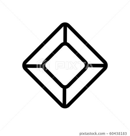 Amber icon vector. Isolated contour symbol... - Stock Illustration ...