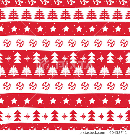 Seamless Christmas patterns in national color... - Stock Illustration ...