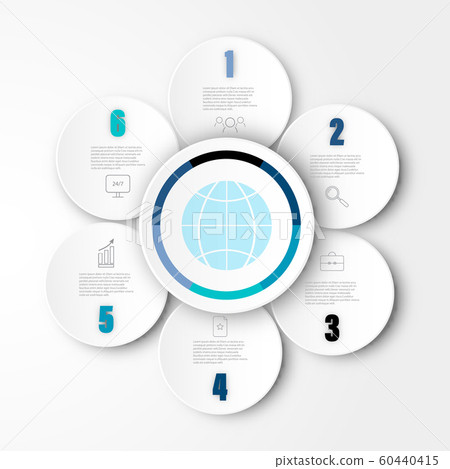 Business data visualization. Process chart.... - Stock Illustration ...