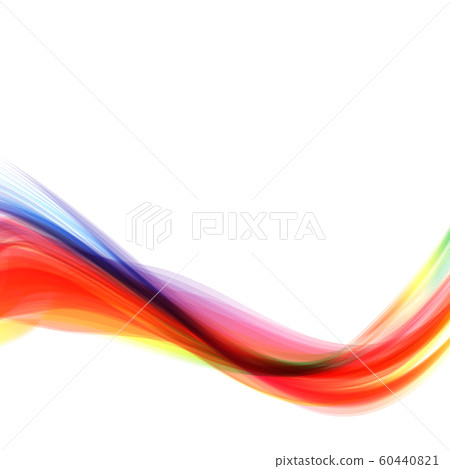 Abstract bright wave isolated on white... - Stock Illustration ...