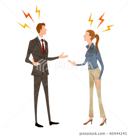 Illustration material: business scene, argue,... - Stock Illustration ...