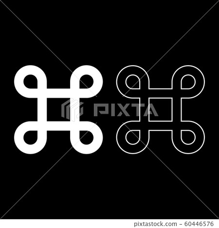 Sharp symbol Hashtag Label Tag icon outline set - Stock Illustration ...