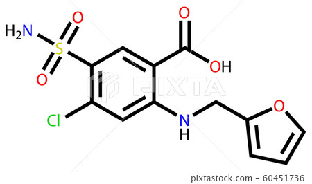 Furosemide structural formula - Stock Illustration [60451736] - PIXTA