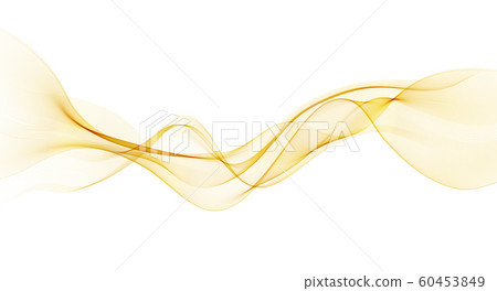 Gold color abstract transparent wave design... - Stock Illustration ...