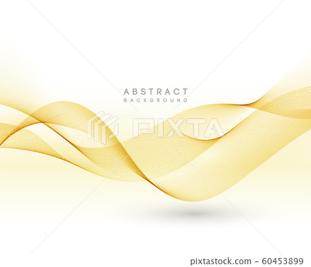 Gold color abstract transparent wave design... - Stock Illustration ...
