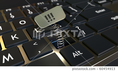 Computer keyboard and jack-in-the-box triple... - Stock Illustration [60454913] - PIXTA