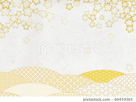 Cherry pattern Japanese paper texture... - Stock Illustration [60459365 ...